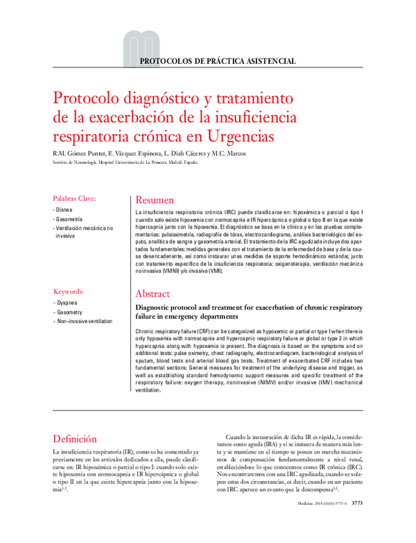 (PDF) Protocolo diagnóstico y tratamiento de la exacerbación de la ...