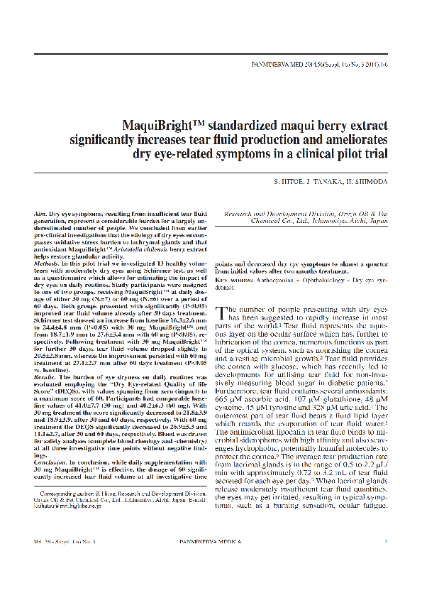 (PDF) MaquiBright™ standardized maqui berry extract significantly ...