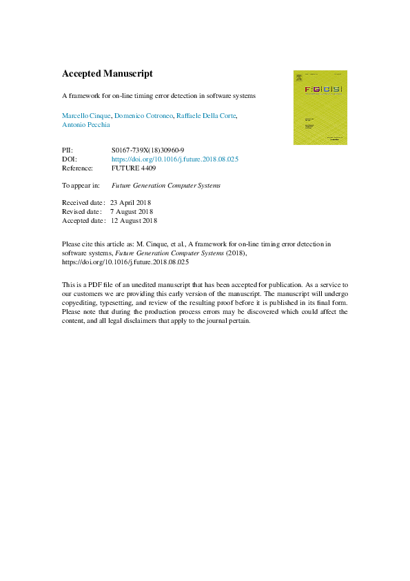 (PDF) Efficient Online Timing Error Detection Framework