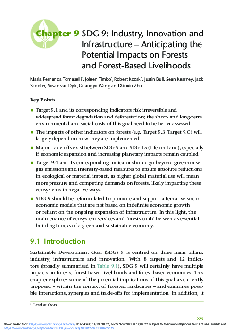 (PDF) SDG 9: Industry, Innovation and Infrastructure – Anticipating the ...