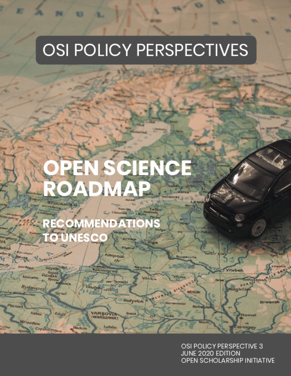 (PDF) Open Science Roadmap: Recommendations to UNESCO