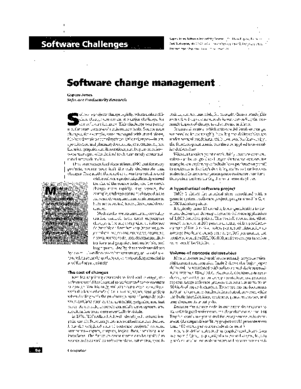 (PDF) Software change management