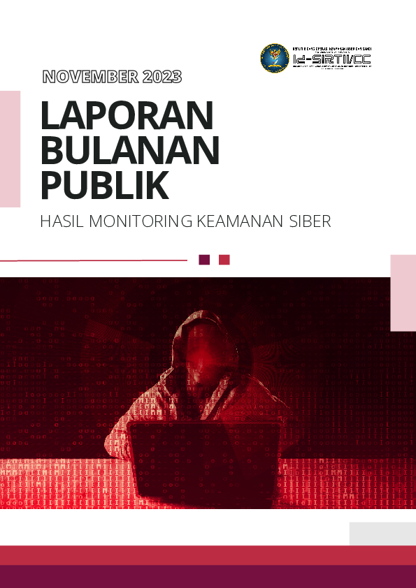 (PDF) Laporan Monitoring Keamanan Siber November 2023 - DIREKTORAT ...