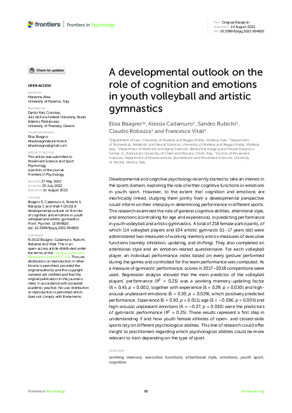 Pdf A Developmental Outlook On The Role Of Cognition And Emotions In