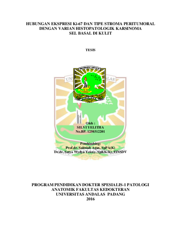 (PDF) Hubungan Ekspresi Ki-67 dan Tipe Stroma Peritumoral dengan Varian ...