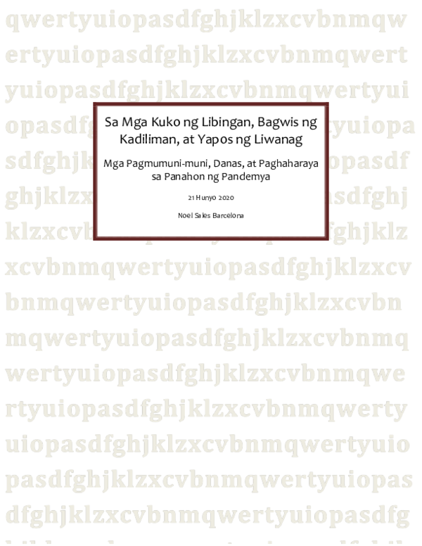 (PDF) Sa Mga Kuko ng Libingan