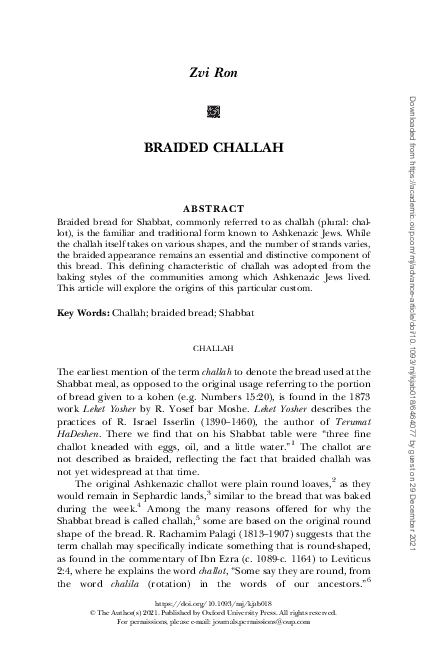 (PDF) Braided Challah