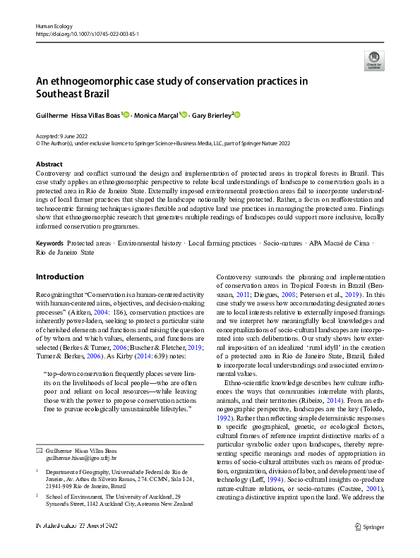 (PDF) An ethnogeomorphic case study of conservation practices in ...