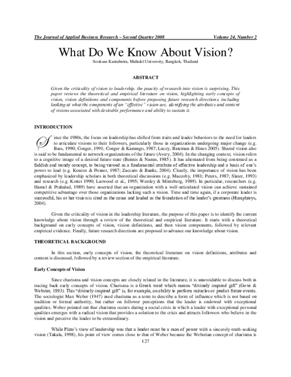 (PDF) What Do We Know About Vision?