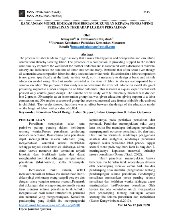 (PDF) Rancangan Model Edukasi Pemberian Dukungan Kepada Pendamping ...