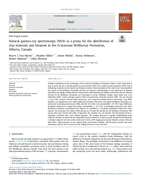 (PDF) Natural gamma-ray spectroscopy (NGS) as a proxy for the ...