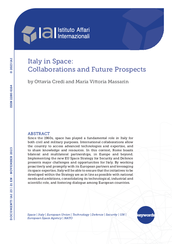 (PDF) Italy in Space: Collaborations and Future Prospects