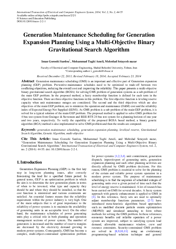 (PDF) Gravitational Search Algorithm