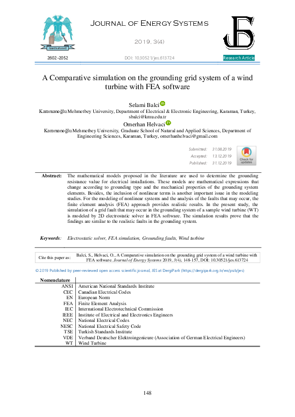(PDF) A Comparative simulation on the grounding grid system of a wind ...