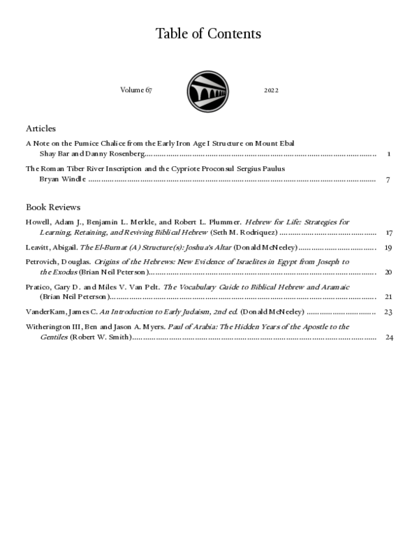 (PDF) The Roman Tiber River Inscription and the Cypriote Proconsul ...