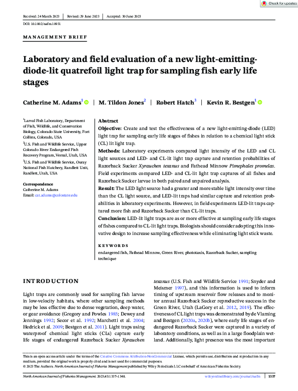 (PDF) Laboratory and field evaluation of a new light-emittingdiode-lit ...