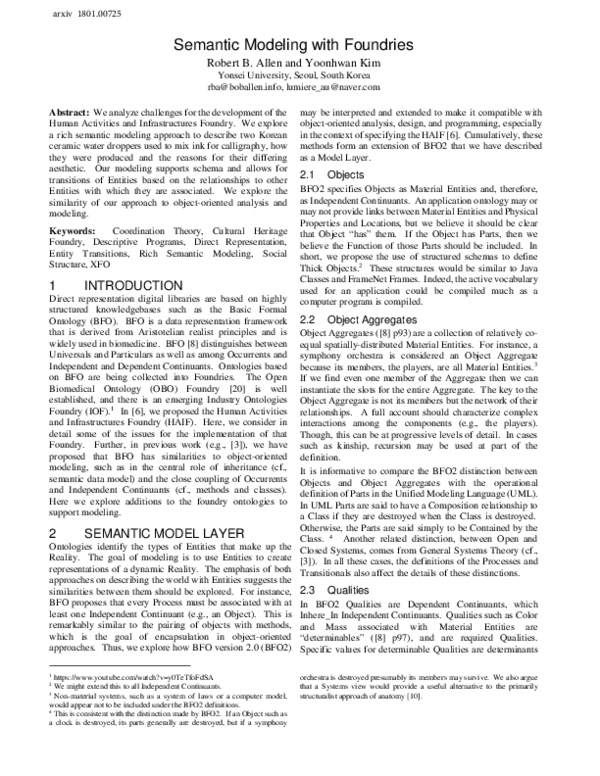 (PDF) Semantic Modeling With Foundries | Robert B Allen - Academia.edu