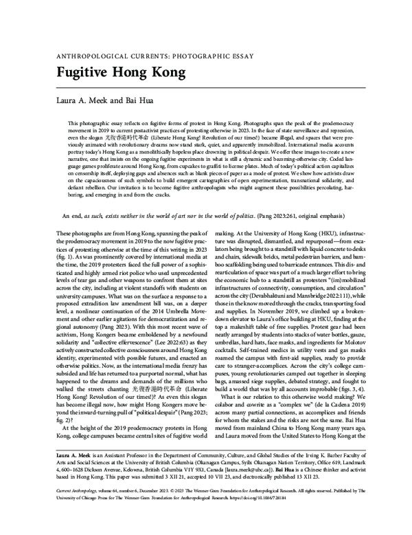 (PDF) Fugitive Hong Kong