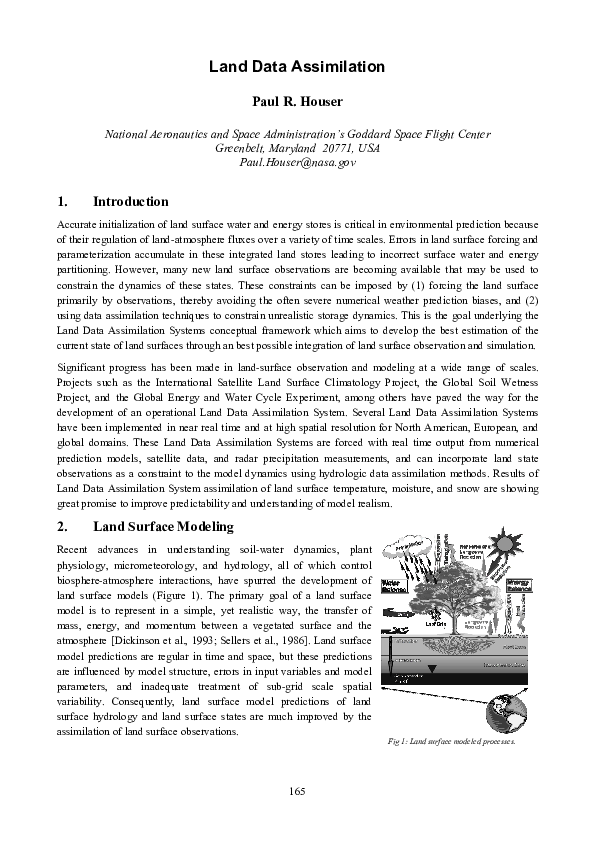 (PDF) Enhancing Hydrological Predictions via Land Data Assimilation