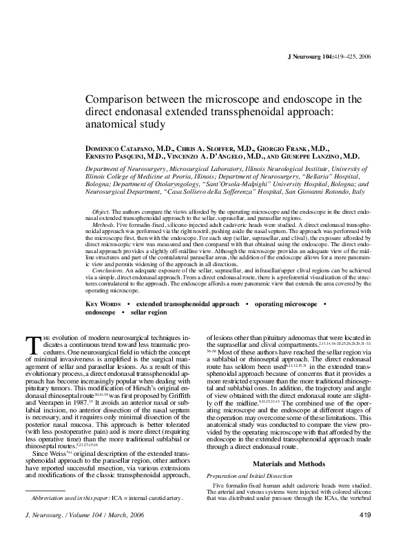 (PDF) Comparison between the microscope and endoscope in the direct ...