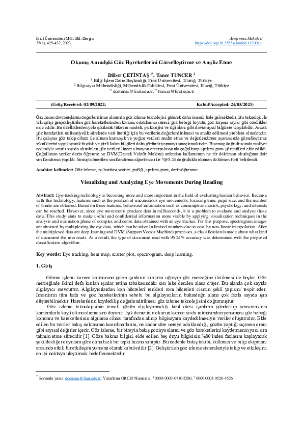 (PDF) Visualizing and Analyzing Eye Movements During Reading