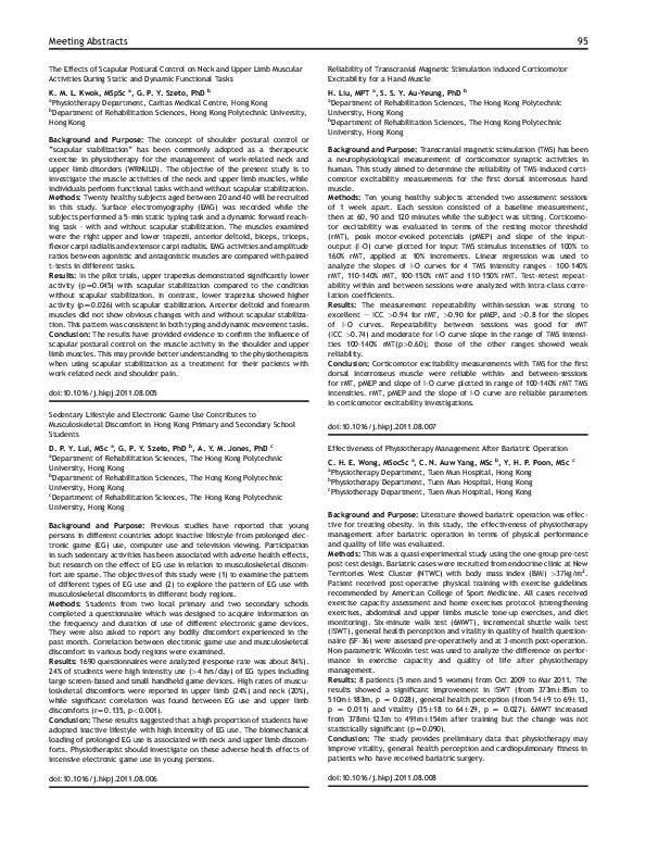 (PDF) The Effects of Scapular Postural Control on Neck and Upper Limb ...