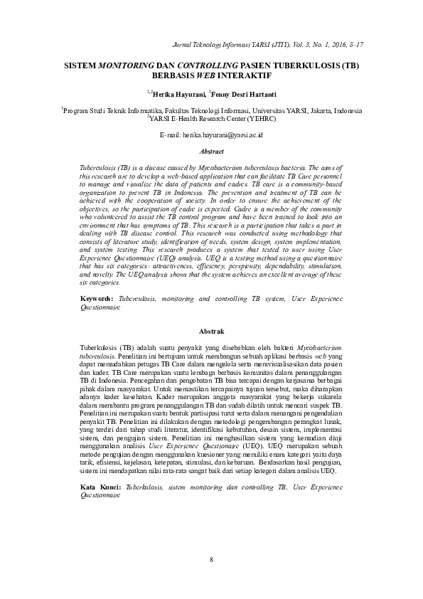 (PDF) Sistem Monitoring Dan Controlling Pasien Tuberkulosis (TB ...