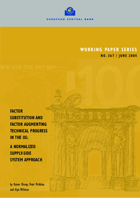 (PDF) Factor Substitution and Factor Augmenting Technical Progress in ...
