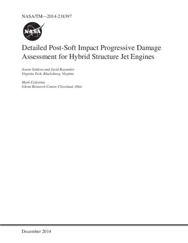 (PDF) Detailed Post-Soft Impact Progressive Damage Assessment for ...