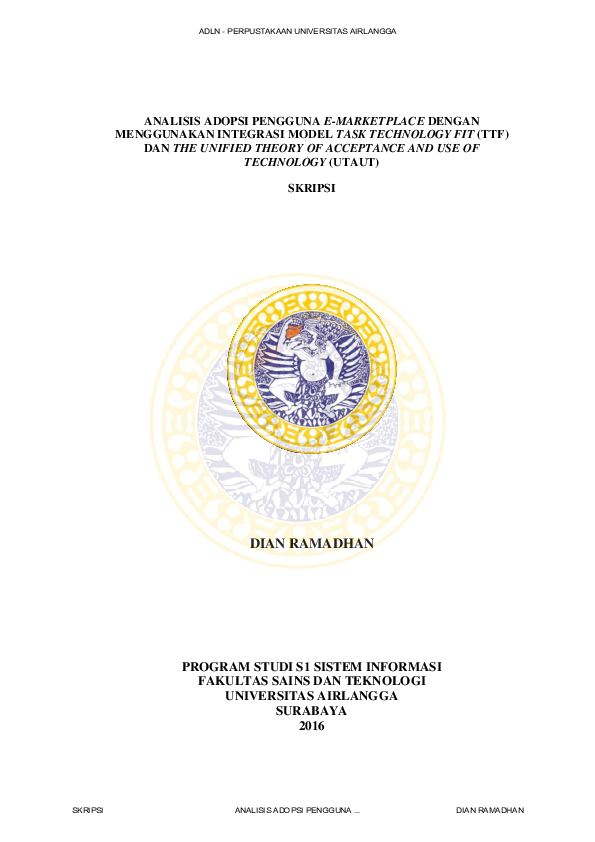 (PDF) Analisis Adopsi Pengguna E-Marketplace Dengan Menggunakan ...