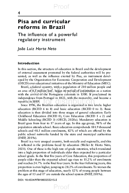 (PDF) Pisa and curricular reforms in Brazil: the influence of a ...