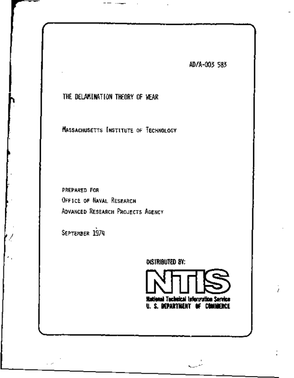 (PDF) The Delamination Theory of Wear