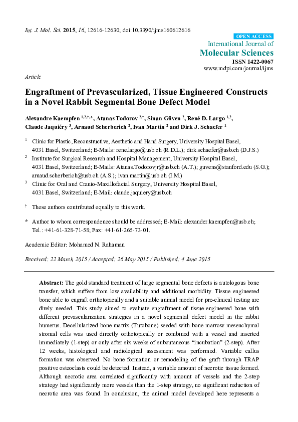 (PDF) Article Engraftment of Prevascularized, Tissue Engineered ...