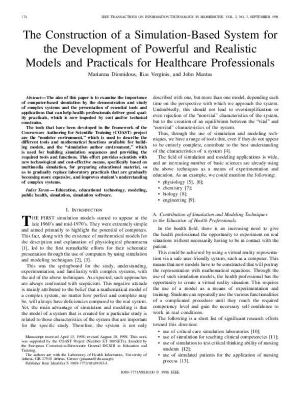 (PDF) The construction of a simulation-based system for the development of powerful and ...