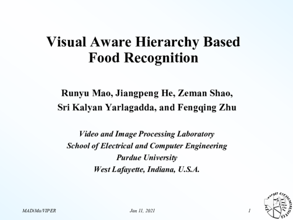 (PDF) Visual Aware Hierarchy Based Food Recognition