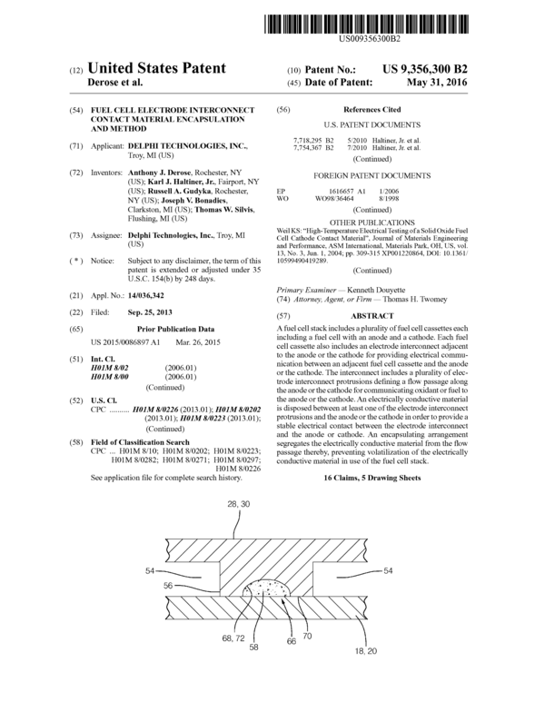 (PDF) Fuel cell electrode interconnect contact material encapsulation ...