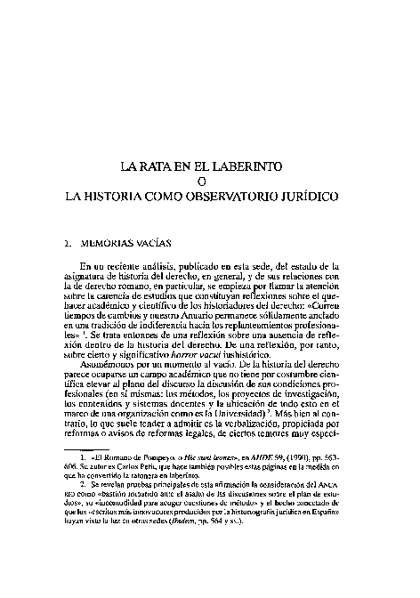 (PDF) La rata en el laberinto o la historia como observatorio jurídico