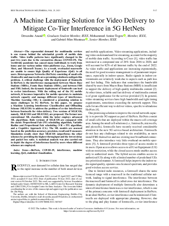 (PDF) A Machine Learning Solution for Video Delivery to Mitigate Co ...