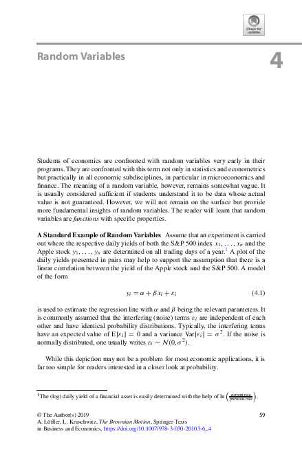 (PDF) Random Variables