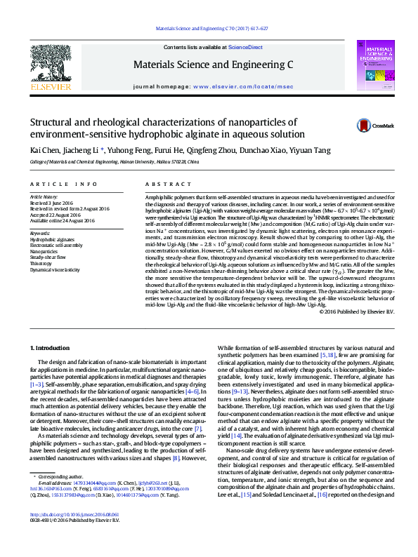 (PDF) Structural and rheological characterization of Scleroglucan/borax ...