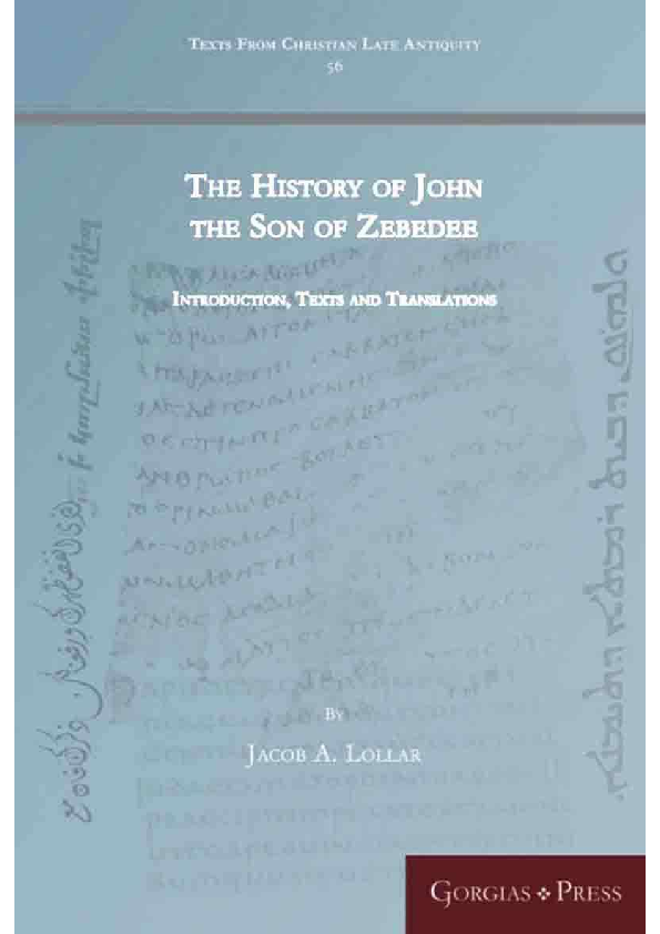 (PDF) The History of John the Son of Zebedee: Introduction, Texts and ...