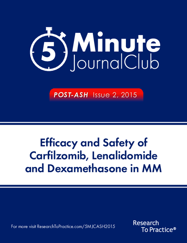 (PDF) Efficacy and Safety of Carfilzomib, Lenalidomide, and Dexamethasone (KRd) vs Lenalidomide ...