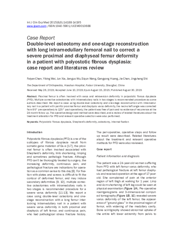 (PDF) Double-level osteotomy and one-stage reconstruction with long ...