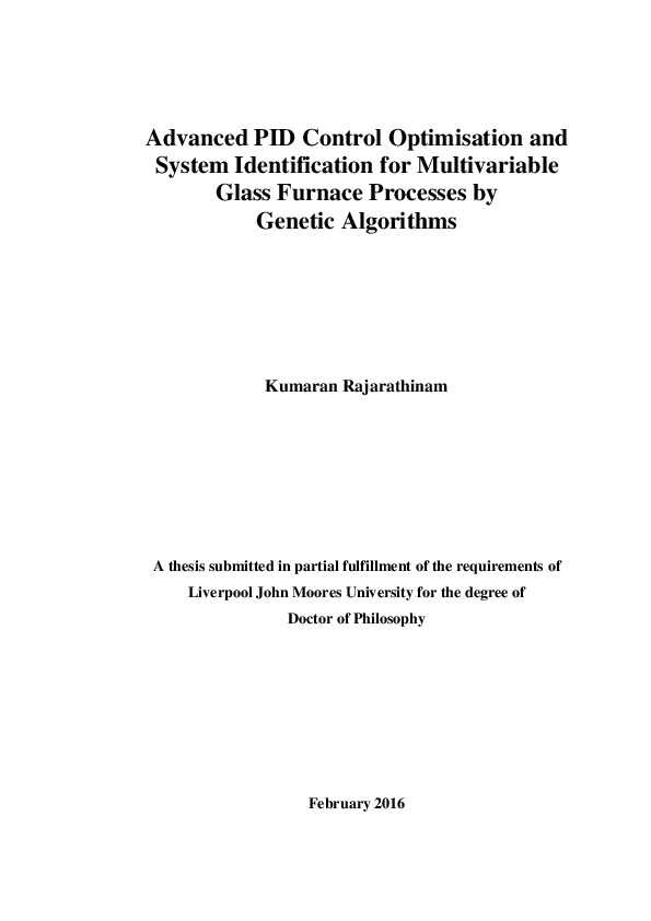(PDF) Advanced PID Control Optimisation and System Identification for ...