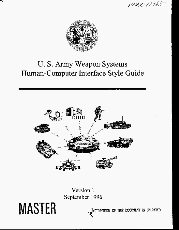 (PDF) US Army Weapon Systems Human-Computer Interface (WSHCI) style ...