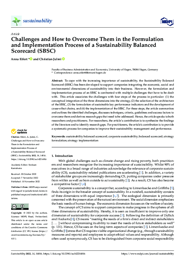 (PDF) Challenges and How to Overcome Them in the Formulation and ...