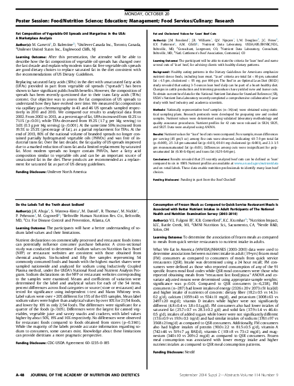 (PDF) Fat Composition of Vegetable Oil Spreads and Margarines in the ...