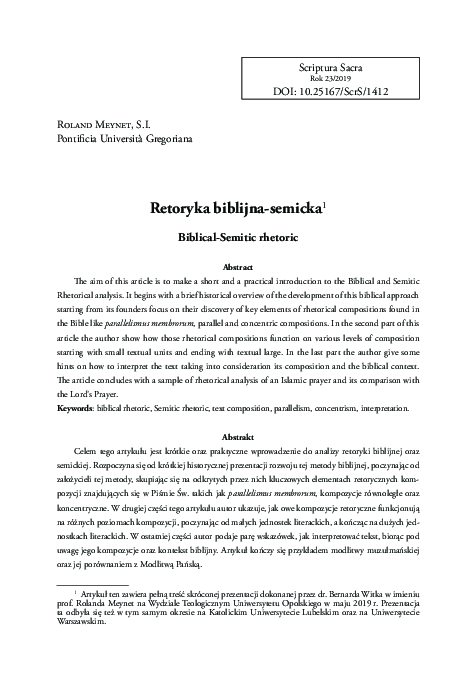 (PDF) Retoryka biblijna-semicka