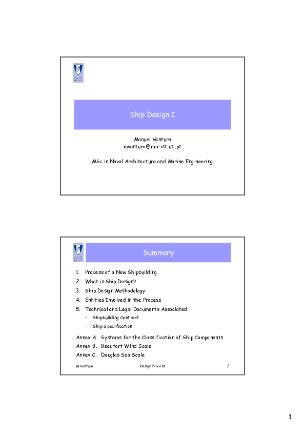 (PDF) Summary 1. Process of a New Shipbuilding 2. What is Ship Design ...