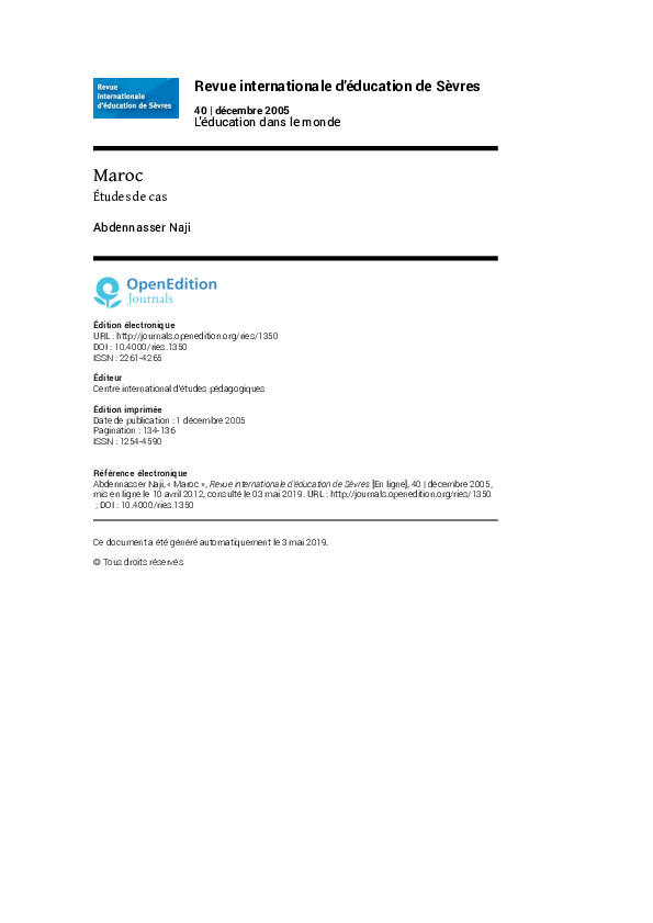 (PDF) Maroc
